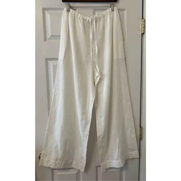 COS | Pants & Jumpsuits | Cos Wideleg Linen Drawstring Trousers | Poshmark